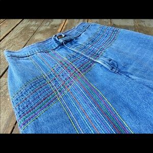 Vintage | Jeans | Vintage 97s High Waisted Rainbow Bell Jeans 23 | Poshmark